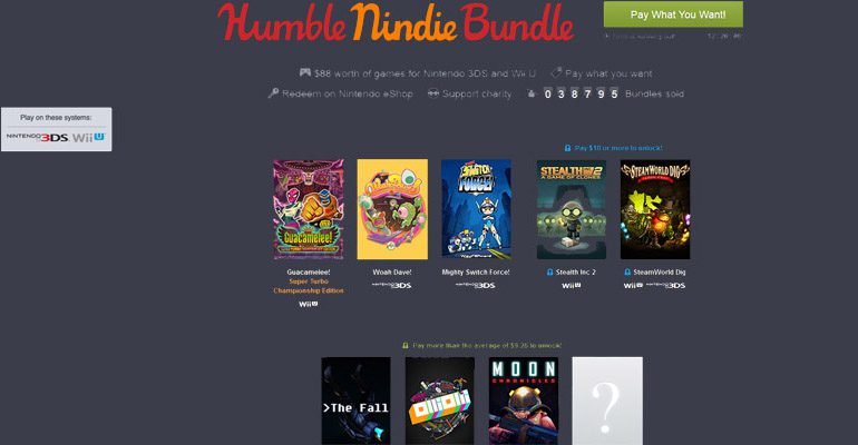 Humble Nindie Bundle: pack de juegos economicos nintendo