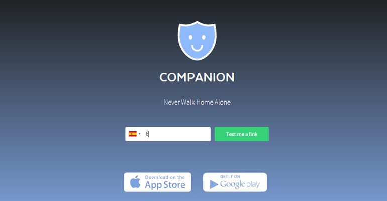 Companion app, comparte tu localización al volver a casa